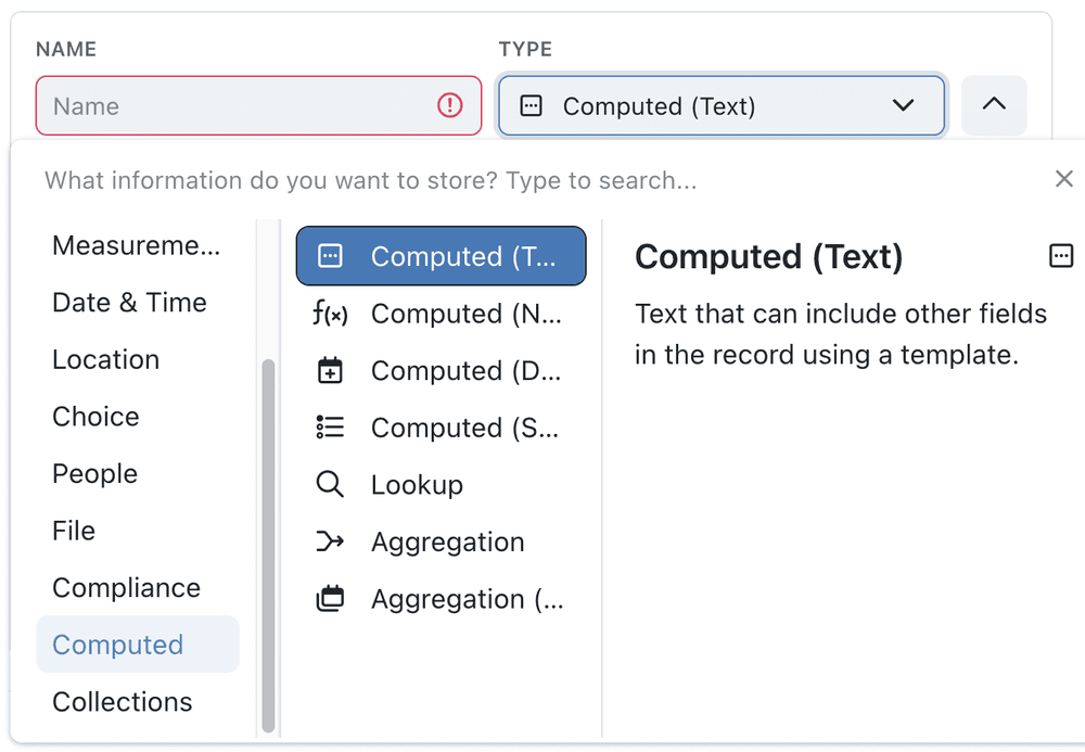 Computed Fields - Kinabase